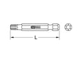 KS Tools 911.3378, Torx, T7, Nickel, DIN 3126, ISO 1173 - E 6,3, 75 mm ...