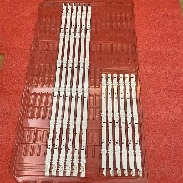 LED-bakgrundsbelysningskit, 9 LED per sida, 1010 mm längd, kompatibel ...