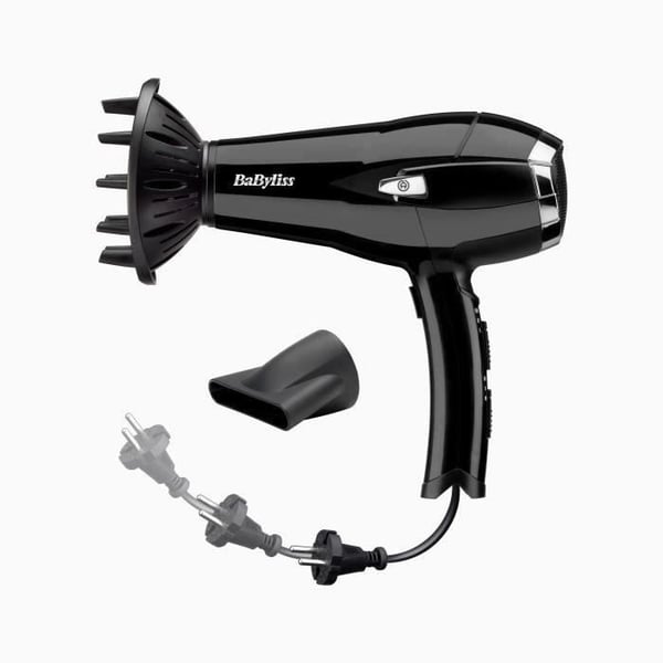 Babyliss D374DE Cordkeeper 2000 hårtork med jonisk teknologi och ...