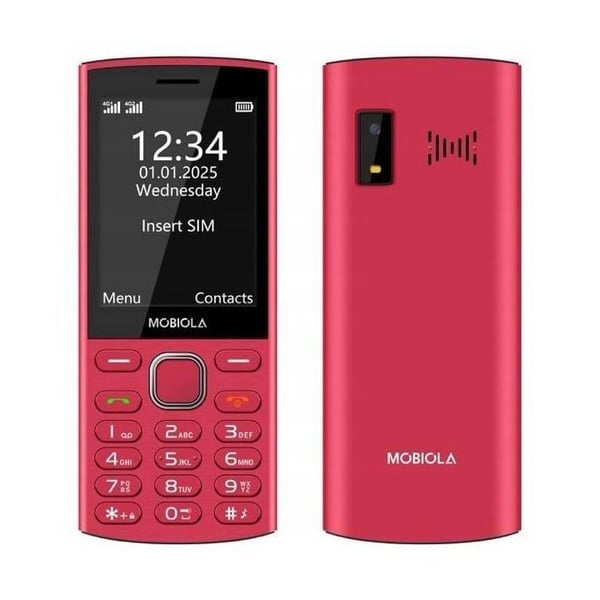 Smartphone senior - MOBIOLA - Mobiola MB4280 - 4G - Röd - Dubbel SIM | CDON