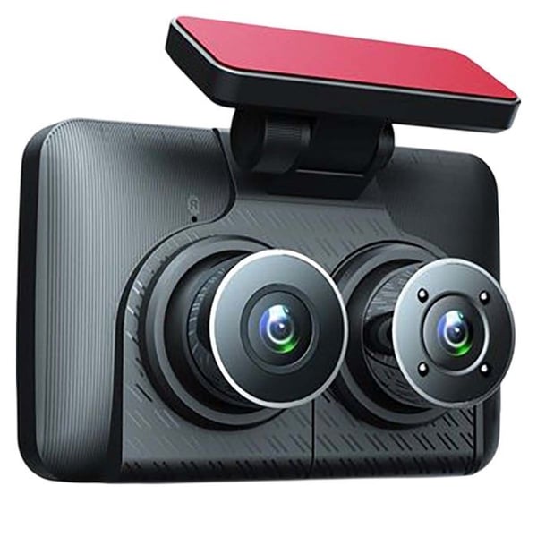 Dashcam Full HD URBAN FACTORY Dubbel Linse med 4" Skärm för Bil Svart ...