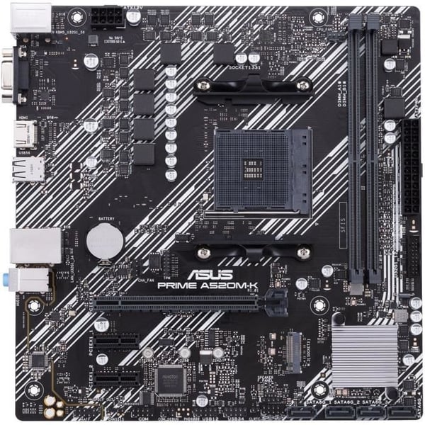 Moderkort - ASUS - PRIME A520M-K - AMD A520 - AM4-fäste micro ATX | CDON