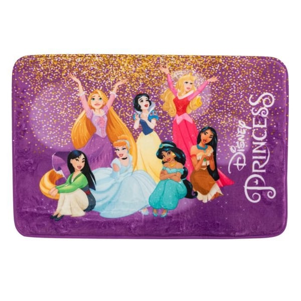 Sponge mat - DISNEY - PRINSESSOR - 40 x 60 cm - Lila - Inomhus | CDON