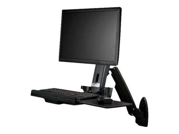 Startech Wall Mount Workstation, Articulating Full Motion Standing Desk ...