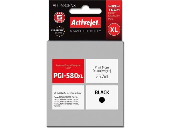 Activejet ACC-580BNX, Extra (Super) hög avkastning, Svart ...