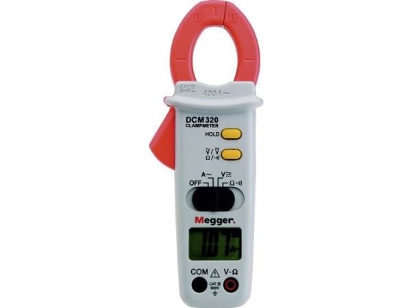 Megger DCM320 Strømtang , Hånd-multimeter digital CAT III 600 V Visning ...