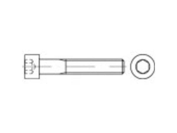TOOLCRAFT cylinderskruvar M16 80 mm invändig sexkant DIN 912 stål ...