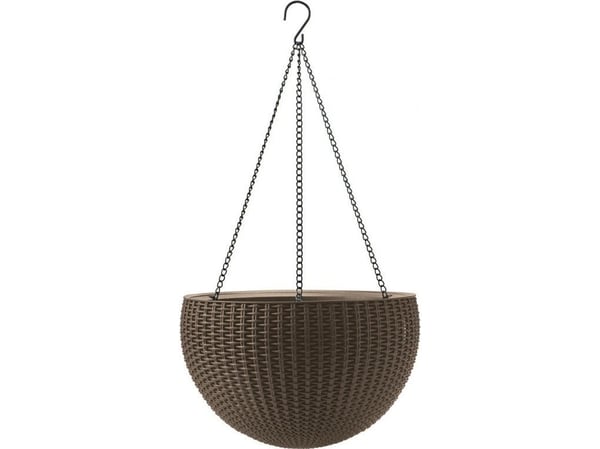 Opphengsblomsterpotte Keter Sphere, brun | CDON