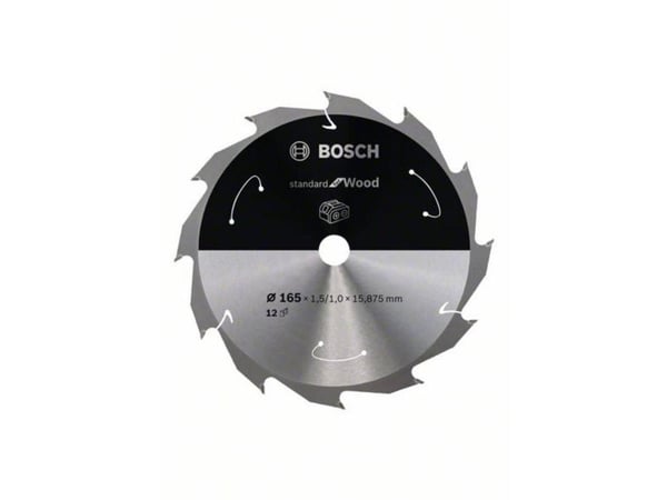 Bosch rundsågklinga ACU STD TRÄ 165X15,875X12T | CDON
