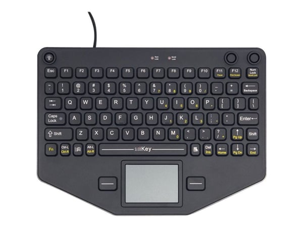 iKey SL-80-TP - Tangentbord - med pekplatta, musknappar ...