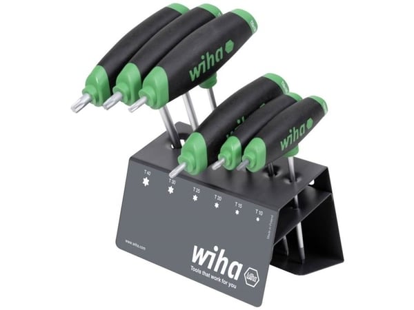 Wiha TORX insexnyckelsats med ComfortGrip T-handtag, skruvmejsel (svart ...