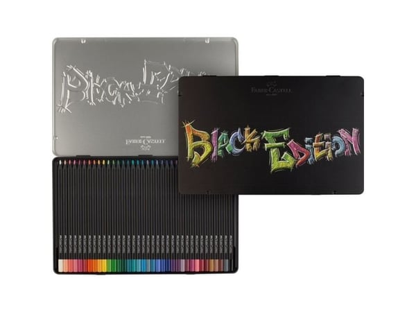 Faber-Castell Black Edition - Fargeblyant - assorterte skinnende farger ...