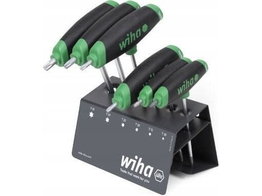 Wiha TORX insexnyckelsats med ComfortGrip T-handtag, skruvmejsel (svart ...