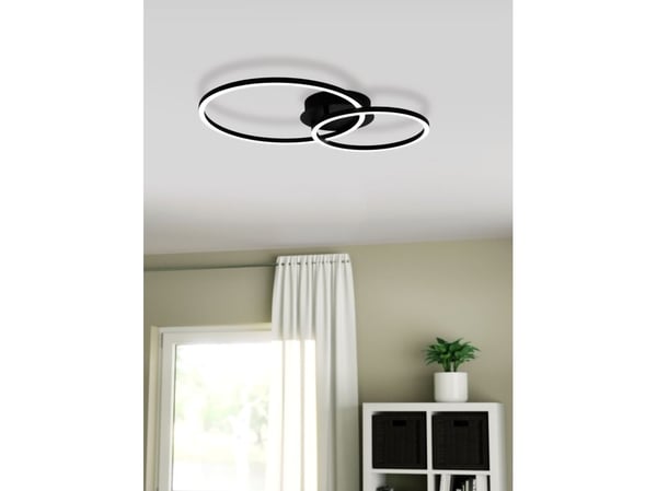 EGLO Palmaves 2, LED, 3000 K, 1600 LM, IP20, Svart | CDON