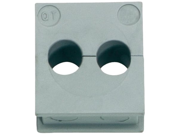 Icotek QT 2/6 Kabelgenomföring Klämdiameter (max.) 6 mm Elastomer Grå 1 ...