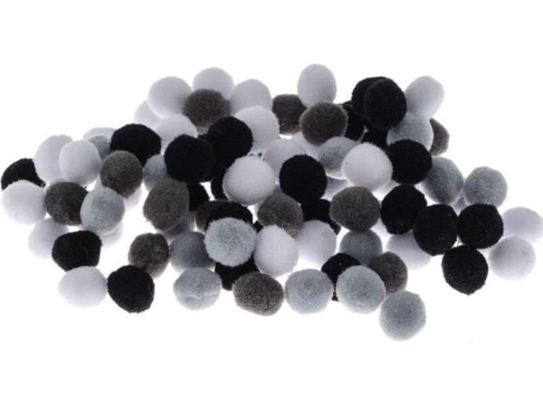 BREWIS pom ponger grå 10 mm 100 stk | CDON