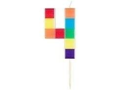 Arpex Födelsedagsljus 4 blockar 7 cm | CDON
