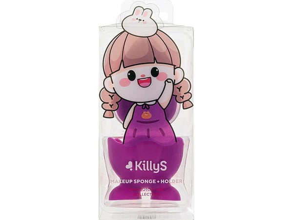 KillyS Tamagotchi flicka sminksvamp med stativ violett 1st. | CDON