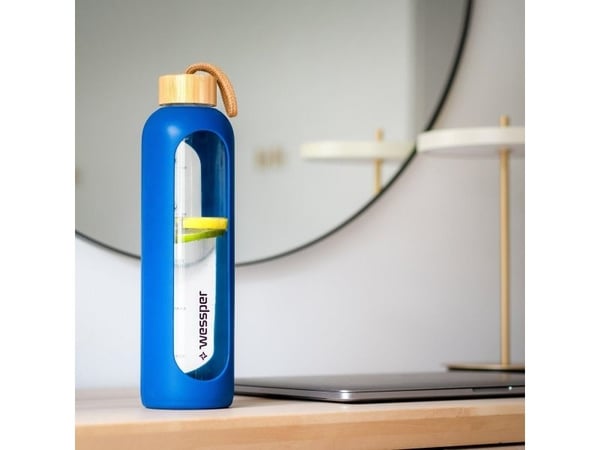Wessper Motivational Bottle 1 liter - blå | CDON