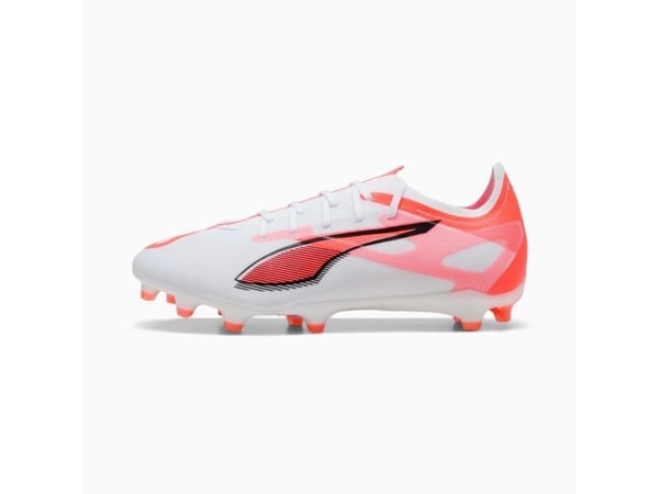 PUMA Ultra 5 Match FG/AG, Fotboll, Unisex, Orange, Vit, Vuxen, Mönstrad ...