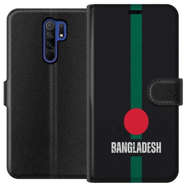 Kompatibelt Lommeboketui til Xiaomi Redmi 9 Bangladesh-flagg i grønt ...