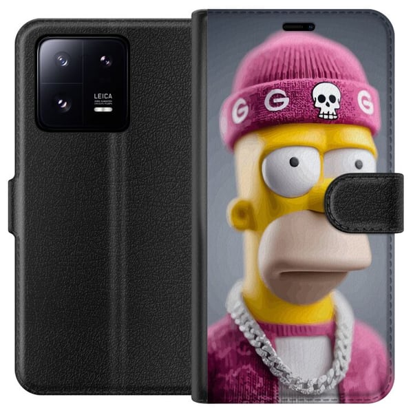 Kompatibelt Plånboksfodral till Xiaomi 13 Pro Homer Simpson inspirerad ...