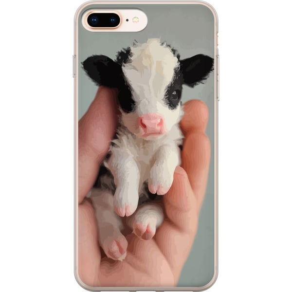 Kompatibelt Mobildeksel til Apple iPhone 8 Plus Nyfødt liten kalv i ...
