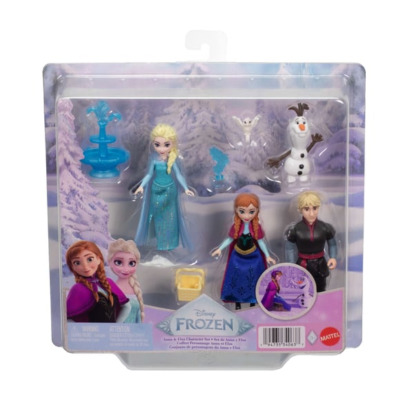 Disney Frozen Disney Frost-figurset med Anna och Elsa, 4 små dockor och ...