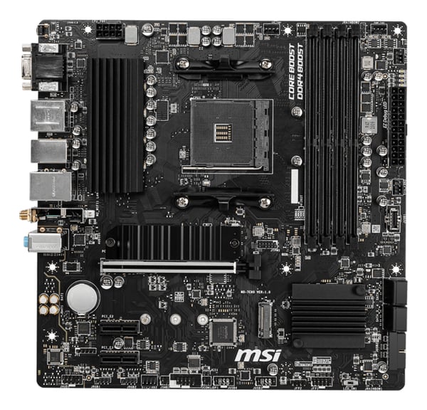 MSI B550M PRO-VDH WIFI - Bundkort - micro ATX - Socket AM4 - AMD B550 ...
