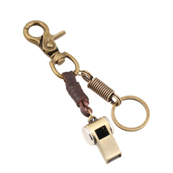 Vacker nyckelring i Steampunk-stil - visselpipa | CDON