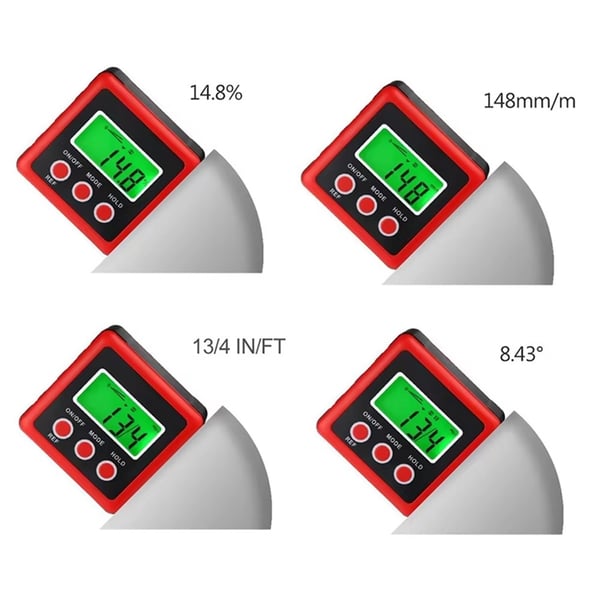 3-painikkeinen digitaalinen kulmamittari magneettinen kulmagradientti ...