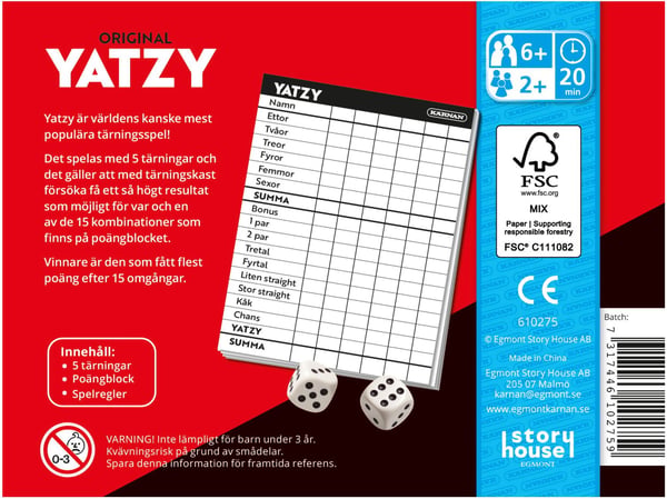 Yatzy Original Kärnan SE | CDON