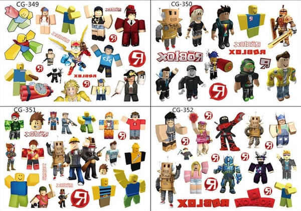 Roblox Tatoveringer - 4 ark - Barnetatoveringer | CDON