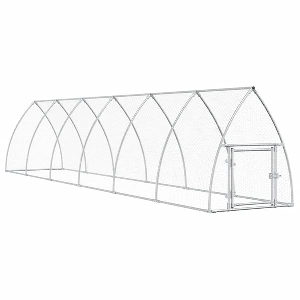 vidaXL Kyllingbur sølv 600x105x120 cm galvanisert stål | CDON