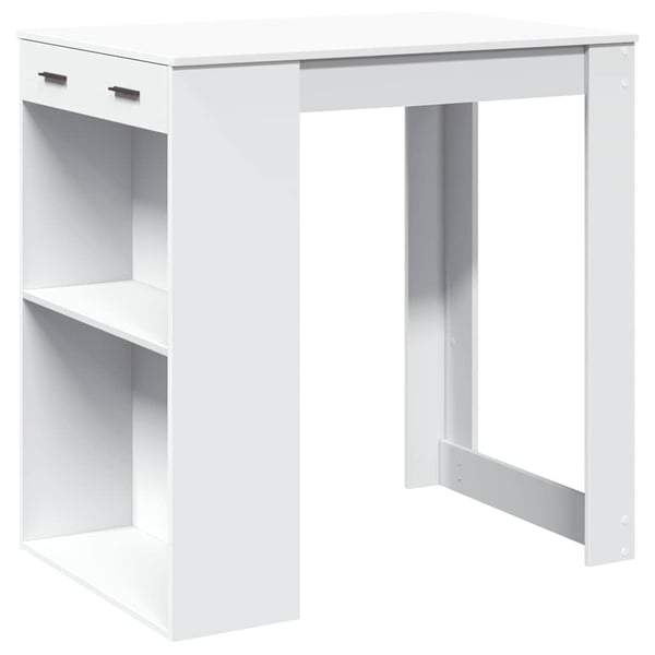 vidaXL Barbord vit 102x70x103,5 cm konstruerat trä | CDON