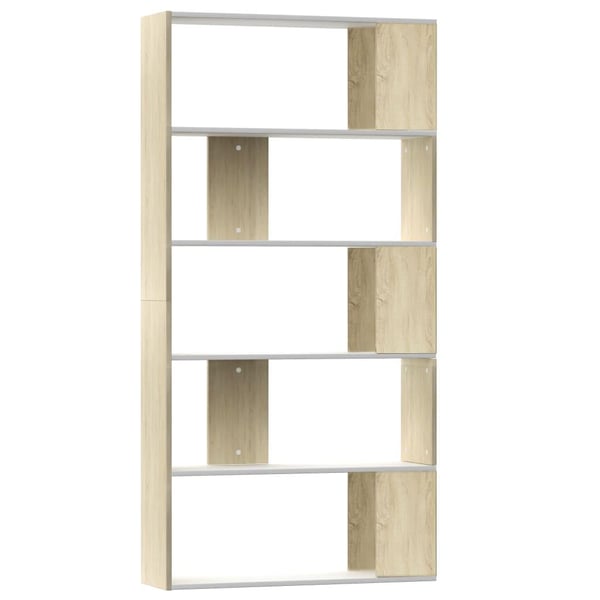 vidaXL Reol/rumdeler 80x24x159 cm spånplade sonoma-egetræsfarvet | CDON