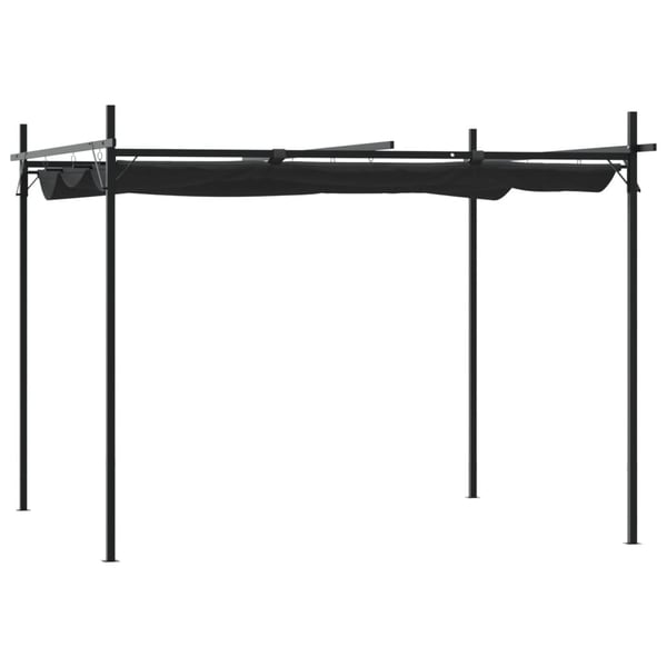 vidaXL Pergola med uttrekkbar tak antrasitt 295x292x230 cm | CDON