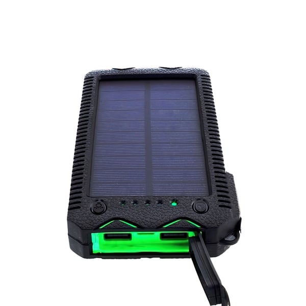 Solcelle PowerBank / Lader - 10.000 mAh Solcellelader | CDON