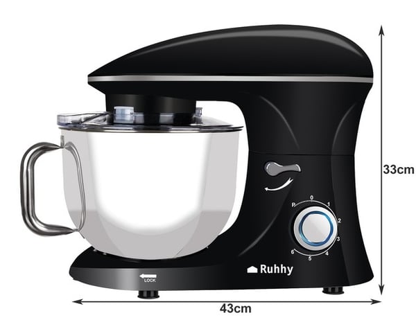 Matprosessor med 6,2L bolle og 6 hastigheter – Mixer 2200 W | CDON