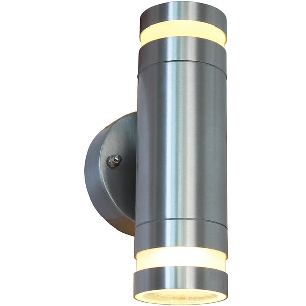 Fredrik II Väggarmatur 2xGU10-sockel IP44 Aluminium | CDON