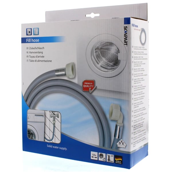 Scanpart vaskemaskine indløbsslange 350 cm | CDON
