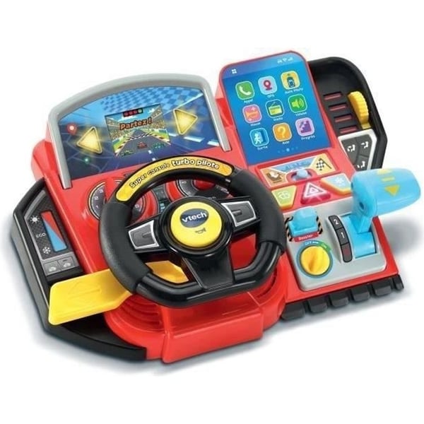 Körsimulator för barn - VTECH Super Console Turbo Pilot - Färgskärm och ...