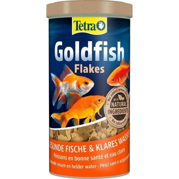 Tetra Goldfish Flakes - TETRA - Komplett flingfoder för guldfiskar - 1 ...