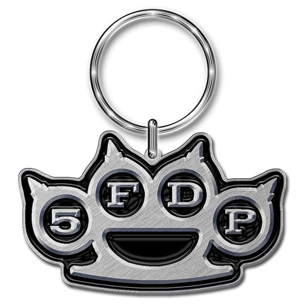 Five Finger Death Punch Keychain: Knuckles (Enamel In-fill) | CDON