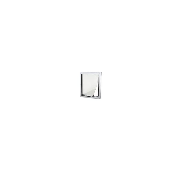 2-vägs hundlucka, S–M: 30 × 36 cm, vit | CDON