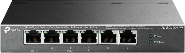 Switch tl-sg1006pp (skrivbord/piedestal, 6x10base-t / 100base-tx ...