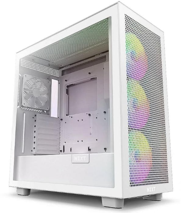 Chassi NZXT H7 Flow RGB (MidiTower, ATX, EATX, MicroATX, MiniITX, Färg ...