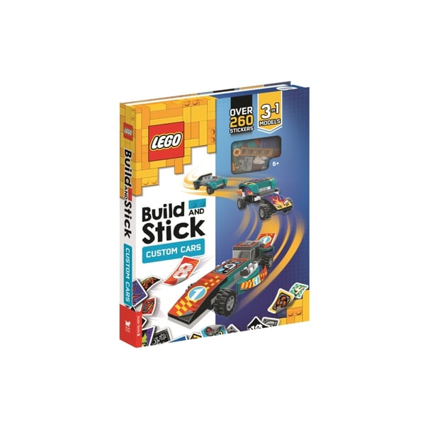 LEGO® Build and Stick: Custom Cars (Includes LEGO pieces, book and over ...