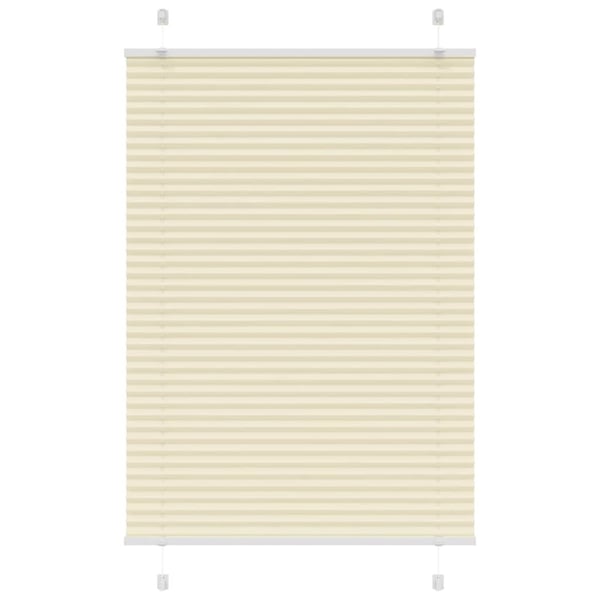 Plisserad persienn cremefärgad 100x100 cm tyg bredd 99,4 cm | CDON