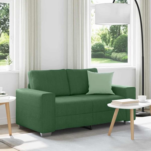 Loveseat soffa mörkgrön 120 cm manchestertyg | CDON